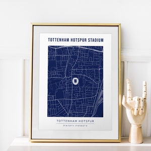 Tottenham Hotspur Stadium Map Poster, Tottenham Stadium Map Print ...