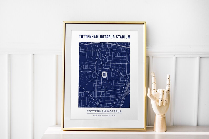 Tottenham Hotspur Stadium Map Poster, Tottenham Stadium Map Print ...