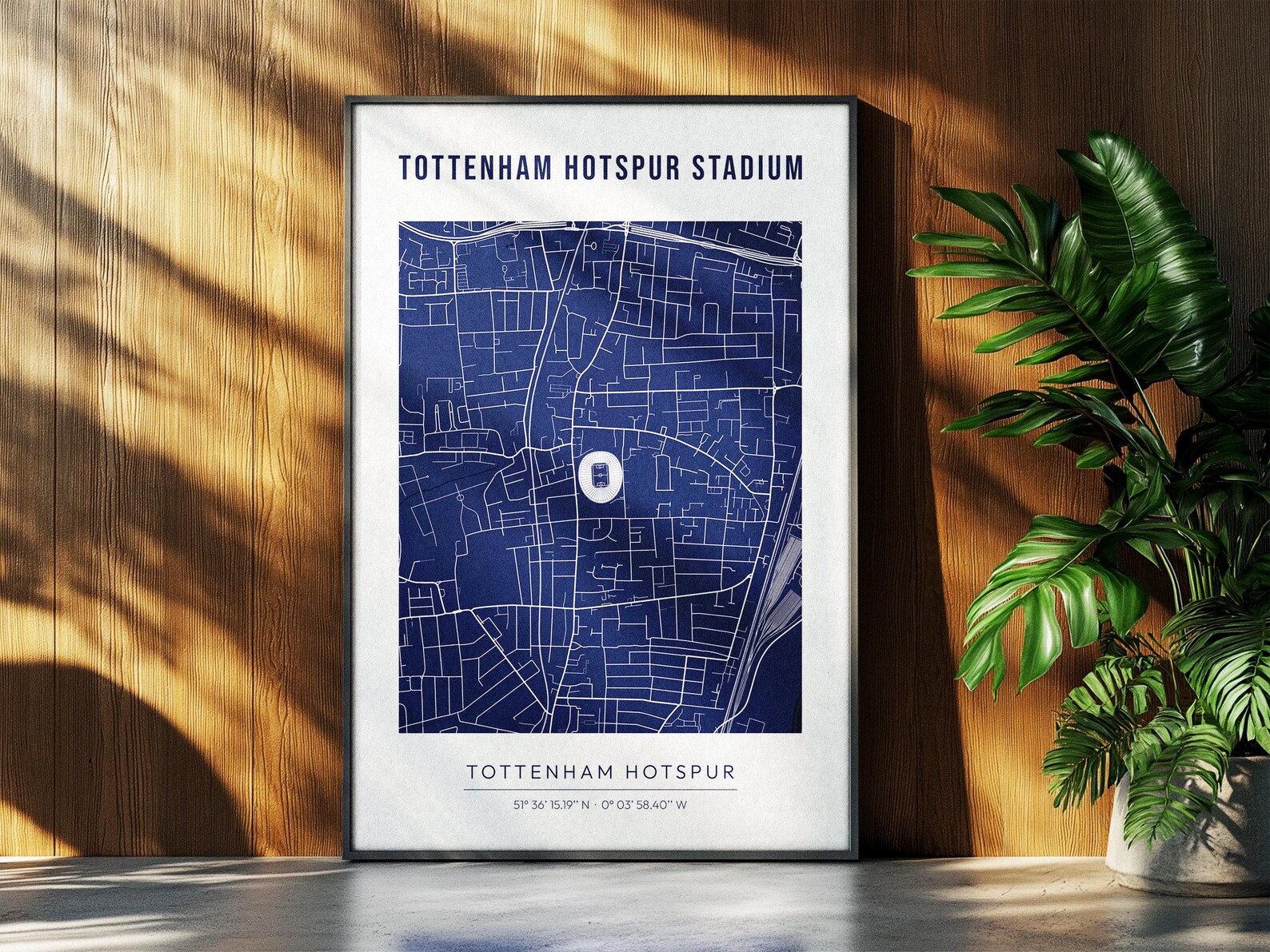 Tottenham Hotspur Stadium Map Poster, Tottenham Stadium Map Print ...
