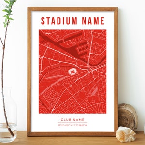 Custom Stadium Map Poster, Custom Stadium Print, Any Stadium Map Poster ...