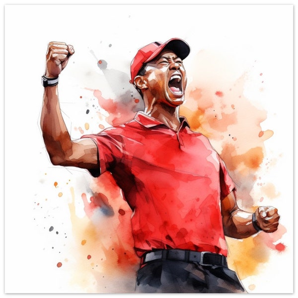 Tiger Woods Wall Poster - Etsy