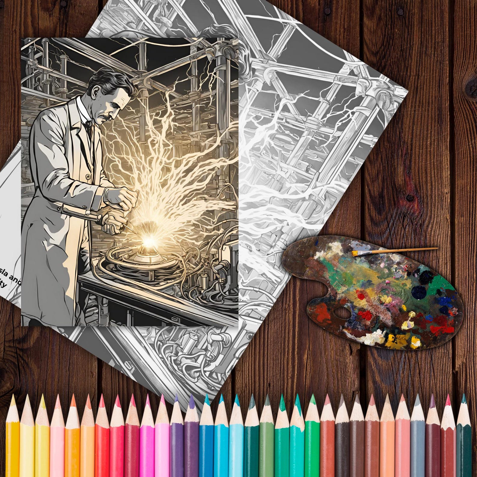 Inventions and Discoveries Coloring Book 200 Pages, Scientist Coloring ...
