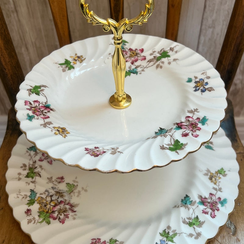 Vintage Minton Cake Stand - Etsy