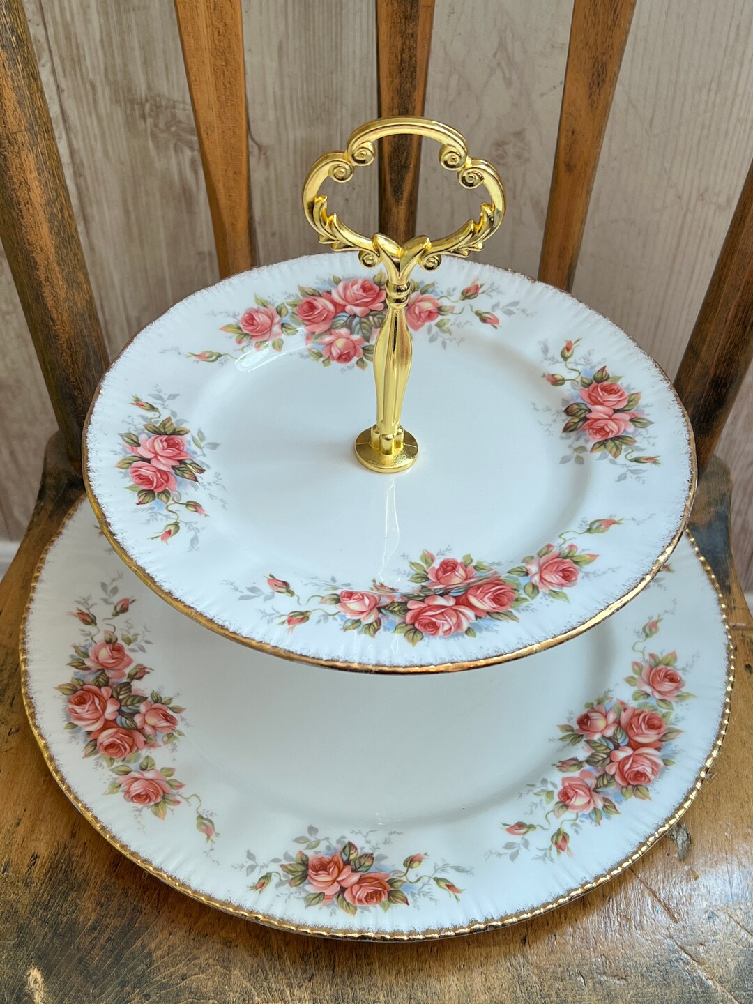 Elizabethan Rose by Paragon, Vintage Cake Stand, Cake Stands, Tea Party ...