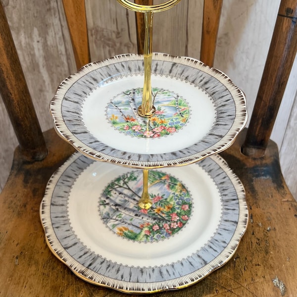 Birch Cake Stand - Etsy