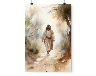 Christ's Path, Jesus Portrait,jesus Artwork, Jesus Wall Art, Jesus ...