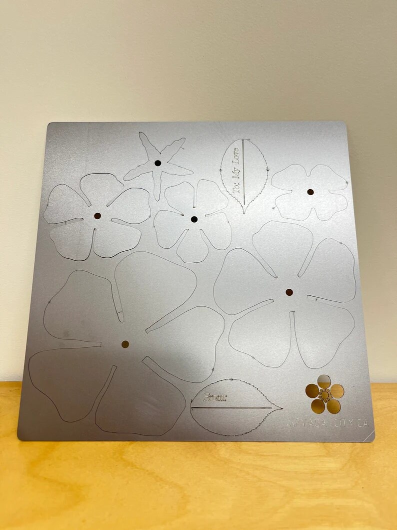 Steel Rose, Sheet Metal Rose, DIY Metal Rose Kit, Personalized Metal ...