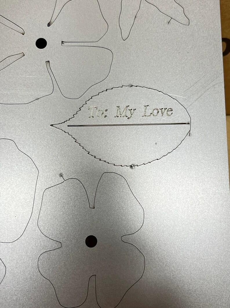 Steel Rose, Sheet Metal Rose, DIY Metal Rose Kit, Personalized Metal ...