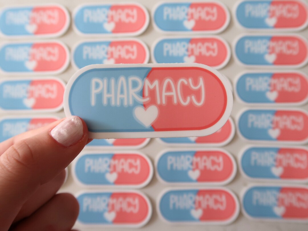 Pharmacy Sticker, Medical Sticker, Med Student Gift, Medical Gift ...