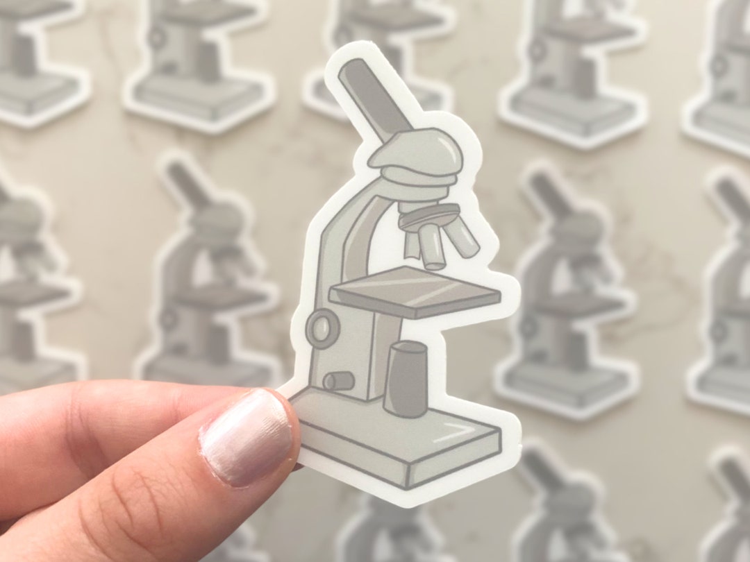Microscope Sticker, Medical Stickers, for Kids, for STEM, for Medicine ...