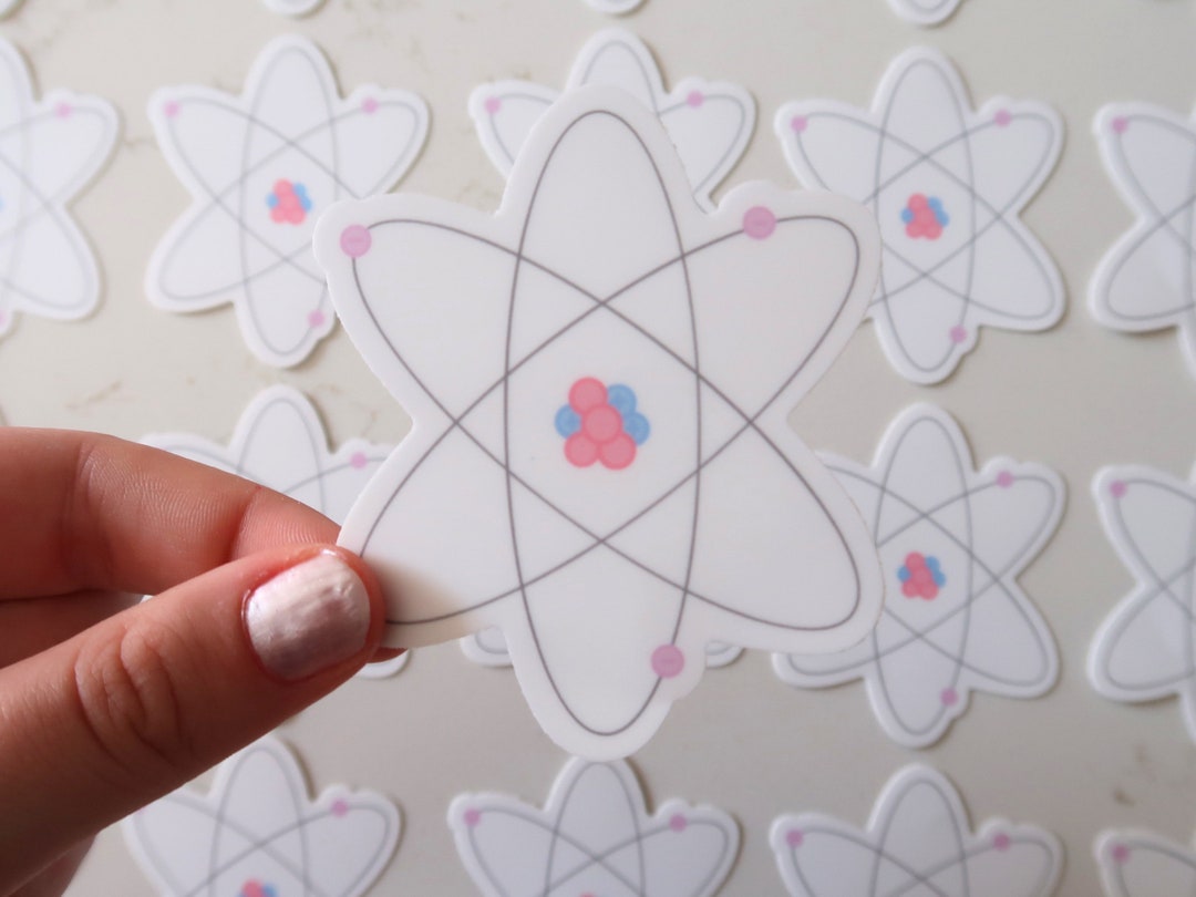 Atom Sticker, Science Sticker, Science Gift, Physics Gift, Physics ...