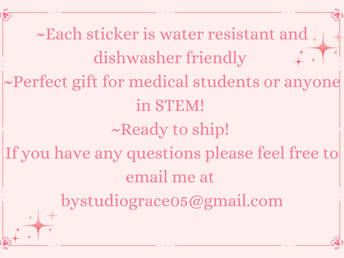 Brain Sticker, Medical Stickers, for Kids, for STEM, for Medicine, for ...