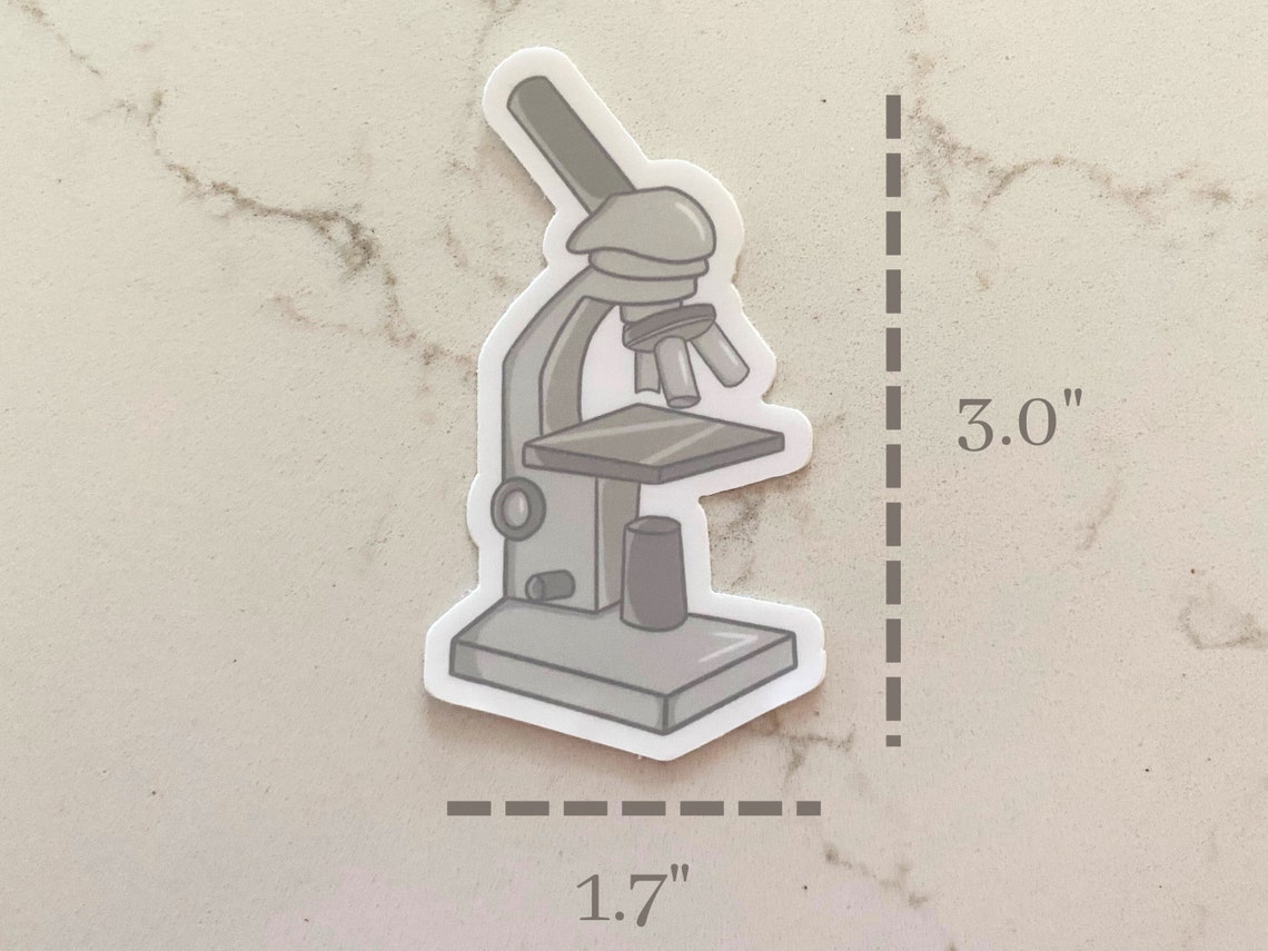 Microscope Sticker, Medical Stickers, for Kids, for STEM, for Medicine ...