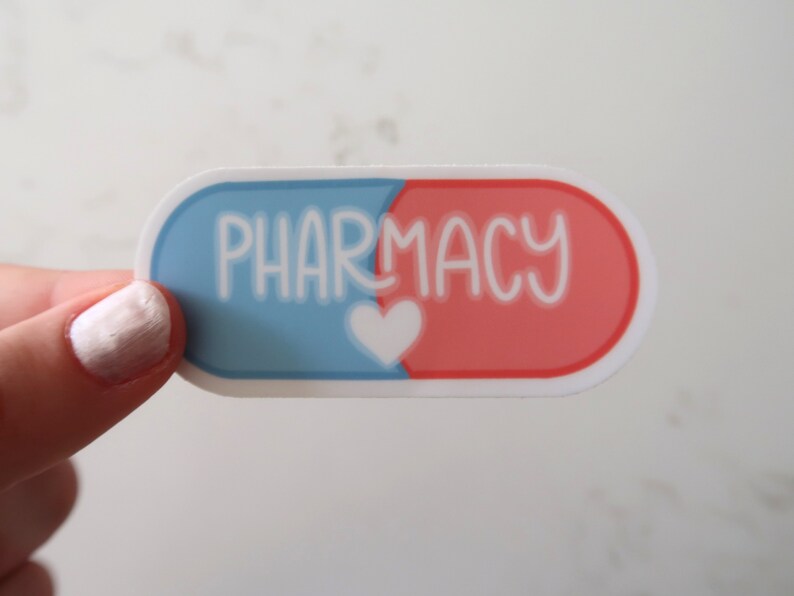 Pharmacy Sticker, Medical Sticker, Med Student Gift, Medical Gift ...