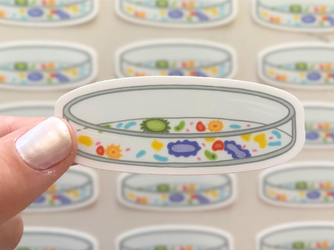 Petri Dish Sticker, Medical Stickers, for Kids, for STEM, for Medicine ...