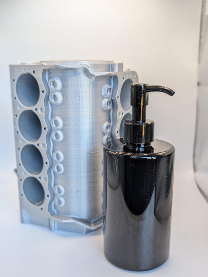 3D Printed Small Block Chevy V8 Inspired Soap Dispenser - Unique ...