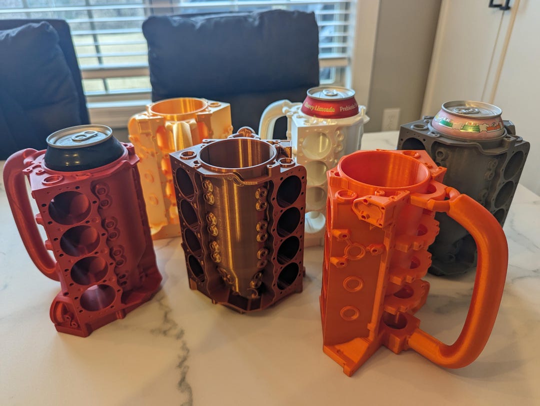 Engine Block 12oz Can Mug - 3D Printed Small Block Chevy - Etsy