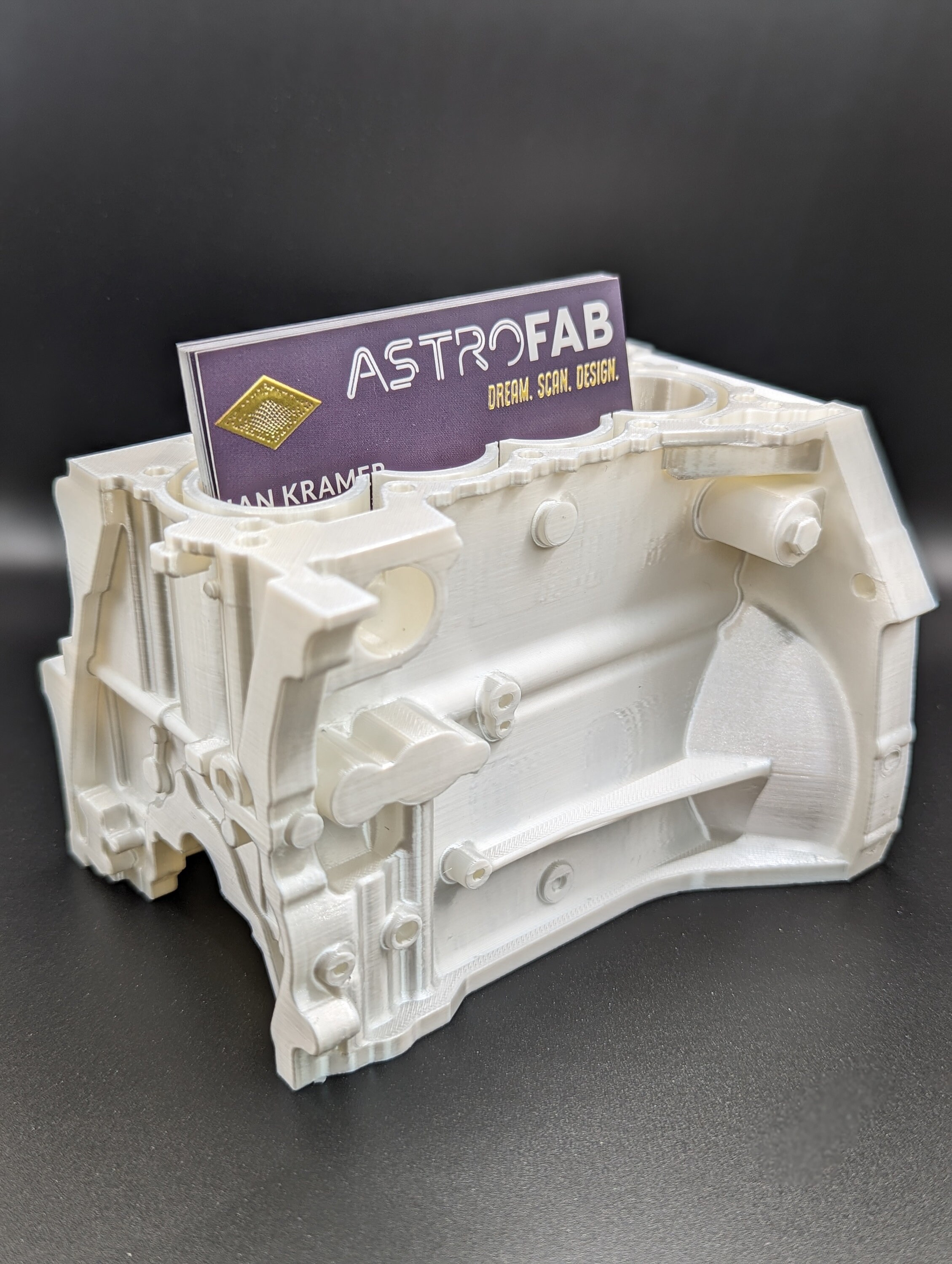 Unique 3D Printed Honda Engine Block Business Card Holder – Perfect ...