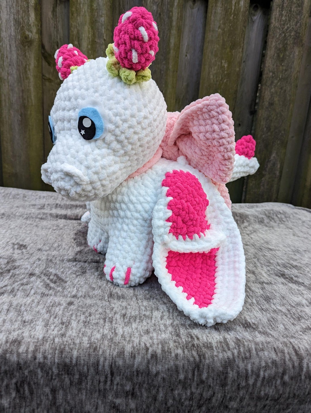 Strawberry Crochet Dragon Pattern - Etsy