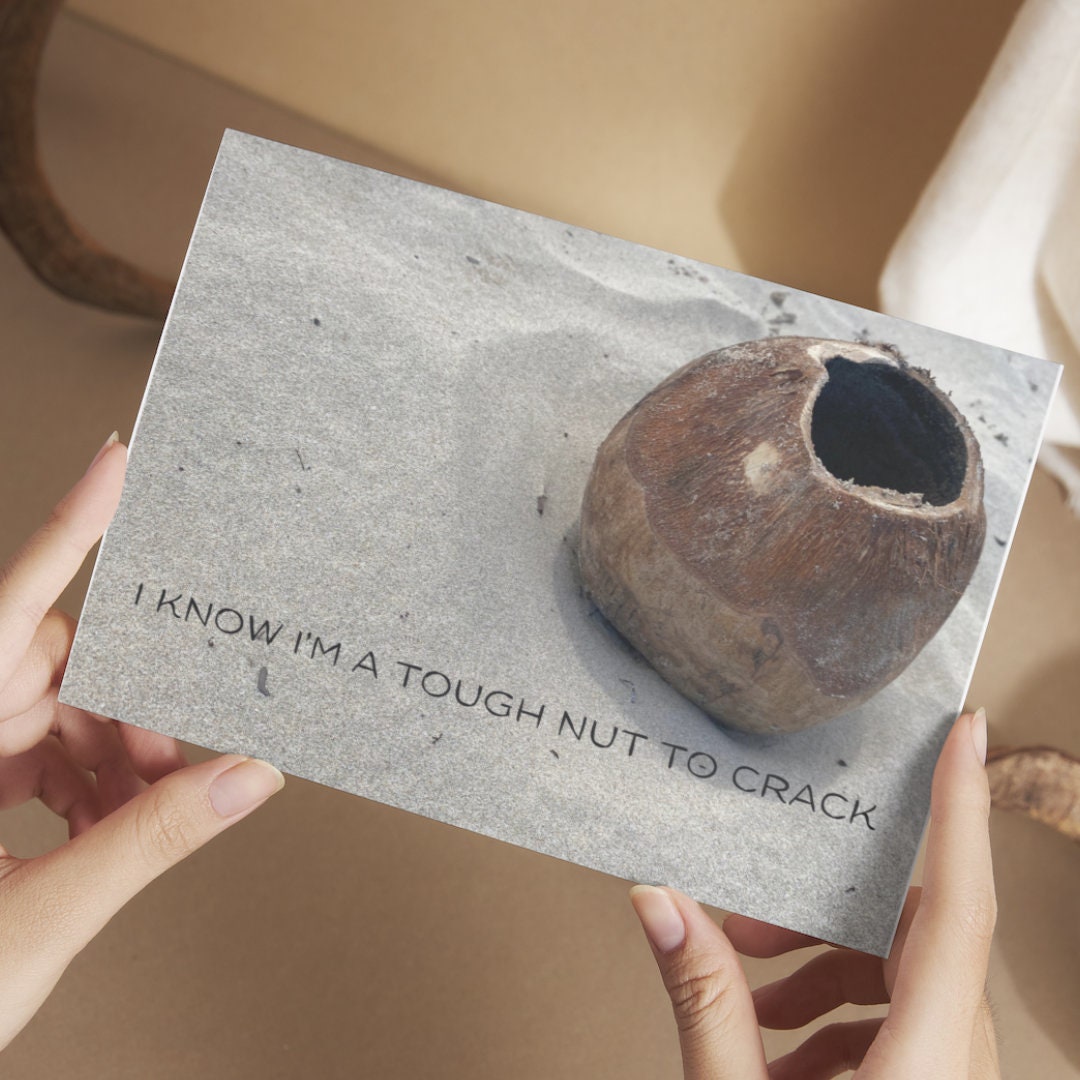 Funny Tough Nut Card - Blank Inside - Etsy