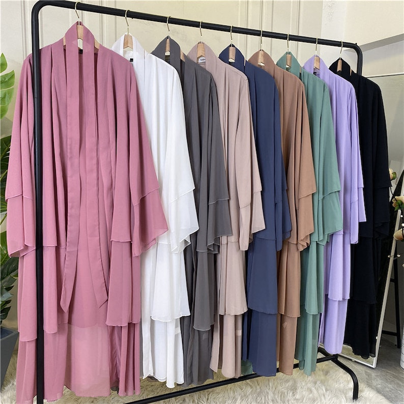 Princess Layered Abayas (with Matching Hijab and Belt, FREE Shipping ...