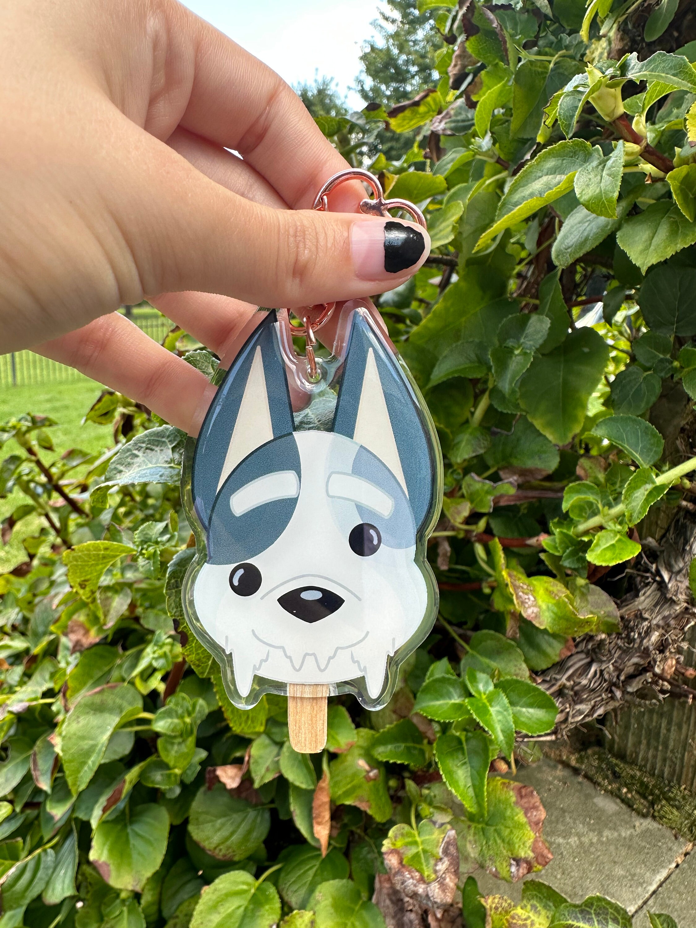 Bluey Heeler Popsicle Keychain - Etsy