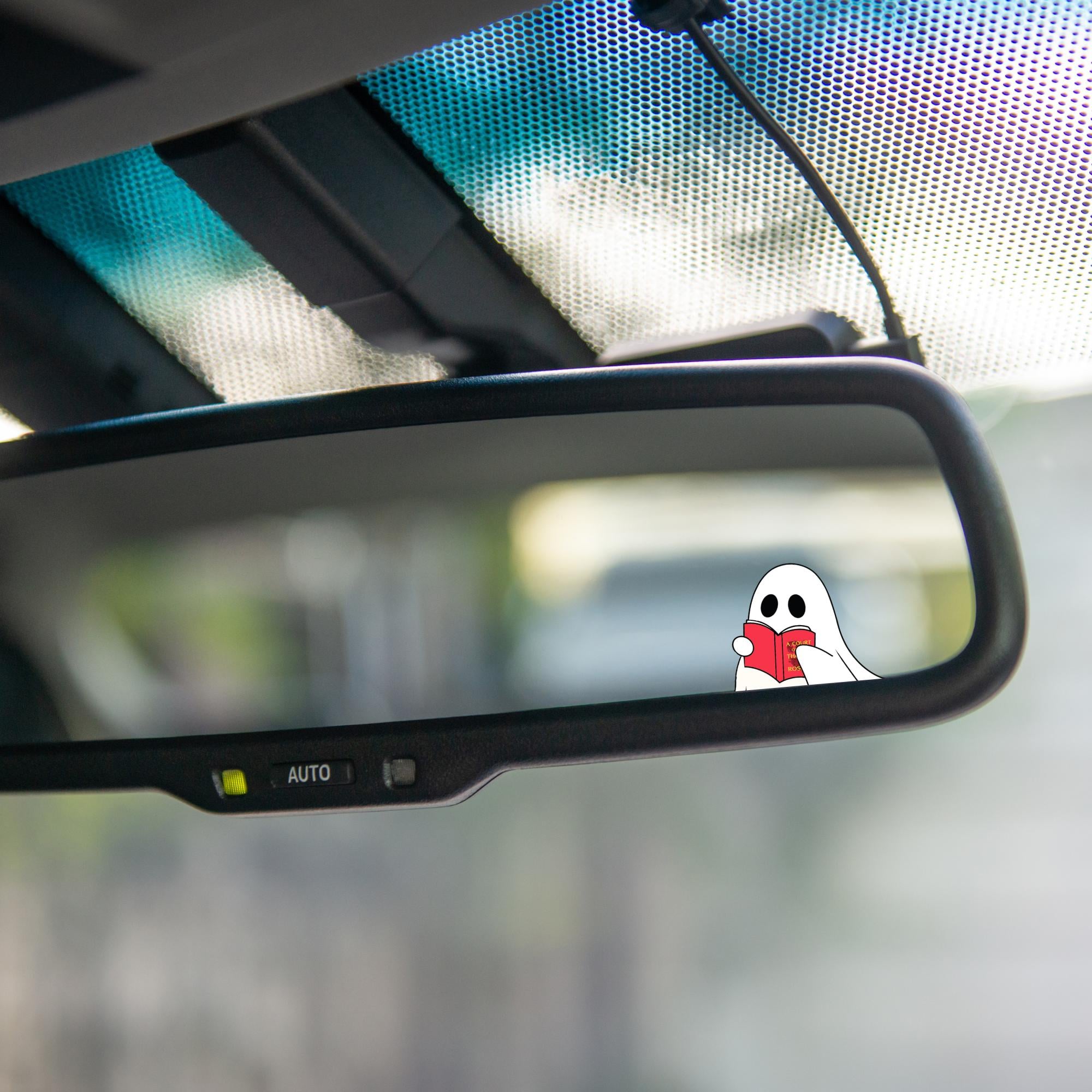 Ghost Reader Mirror Peeker Sticker Car Accessory Decal Rear View Mirror ...