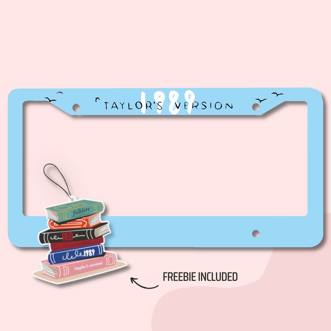 Taylor's Version License Plate Frame With Free Car Air Freshener Taylor ...
