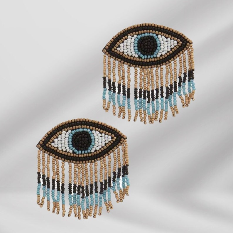 Evil Eye Drop Fringe - Etsy