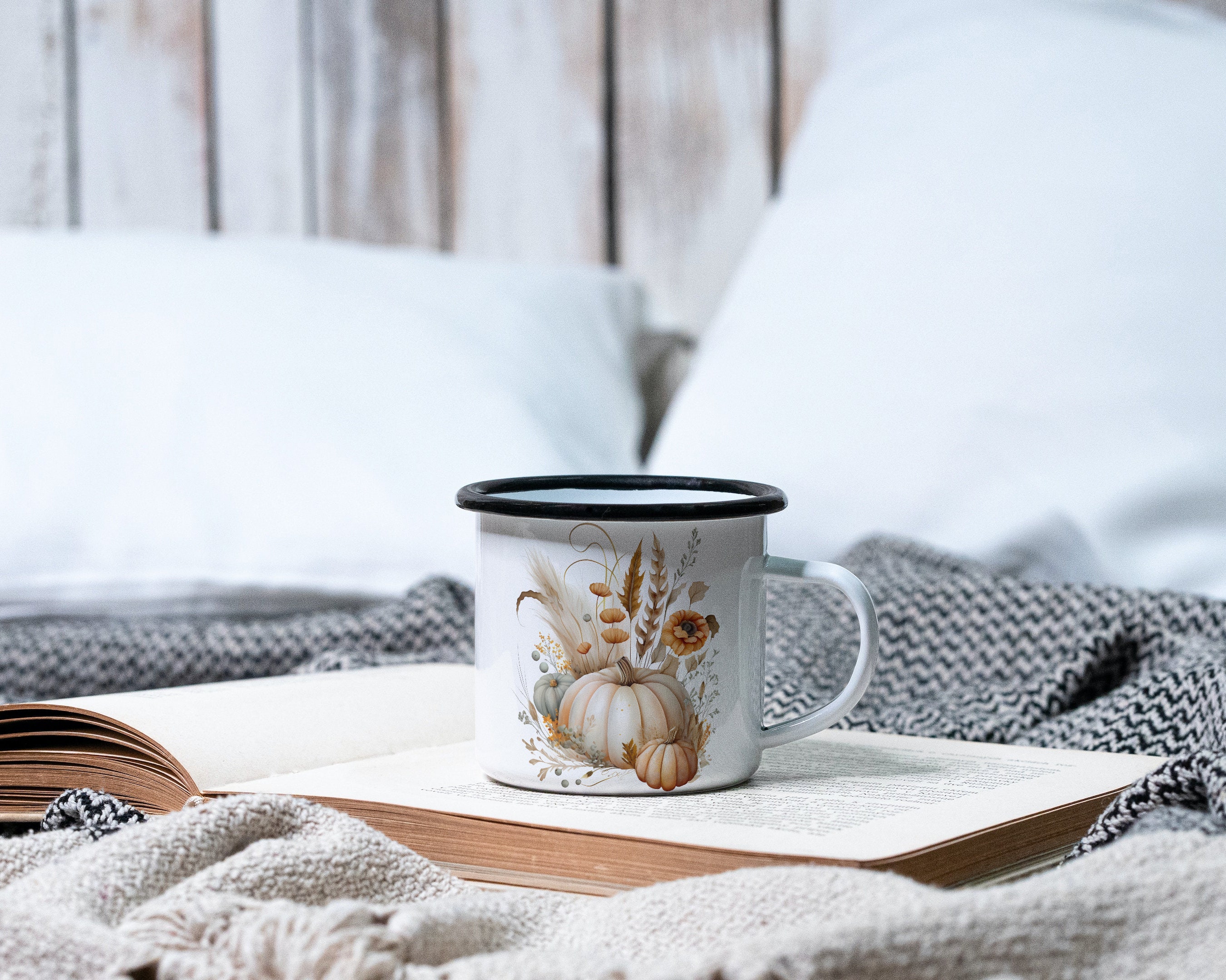 Boho Pumpkins Clipart, Bohemian Autumn Design, Cozy Fall Clipart Set ...