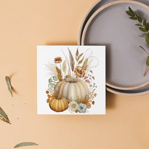 Boho Pumpkins Clipart, Bohemian Autumn Design, Cozy Fall Clipart Set ...