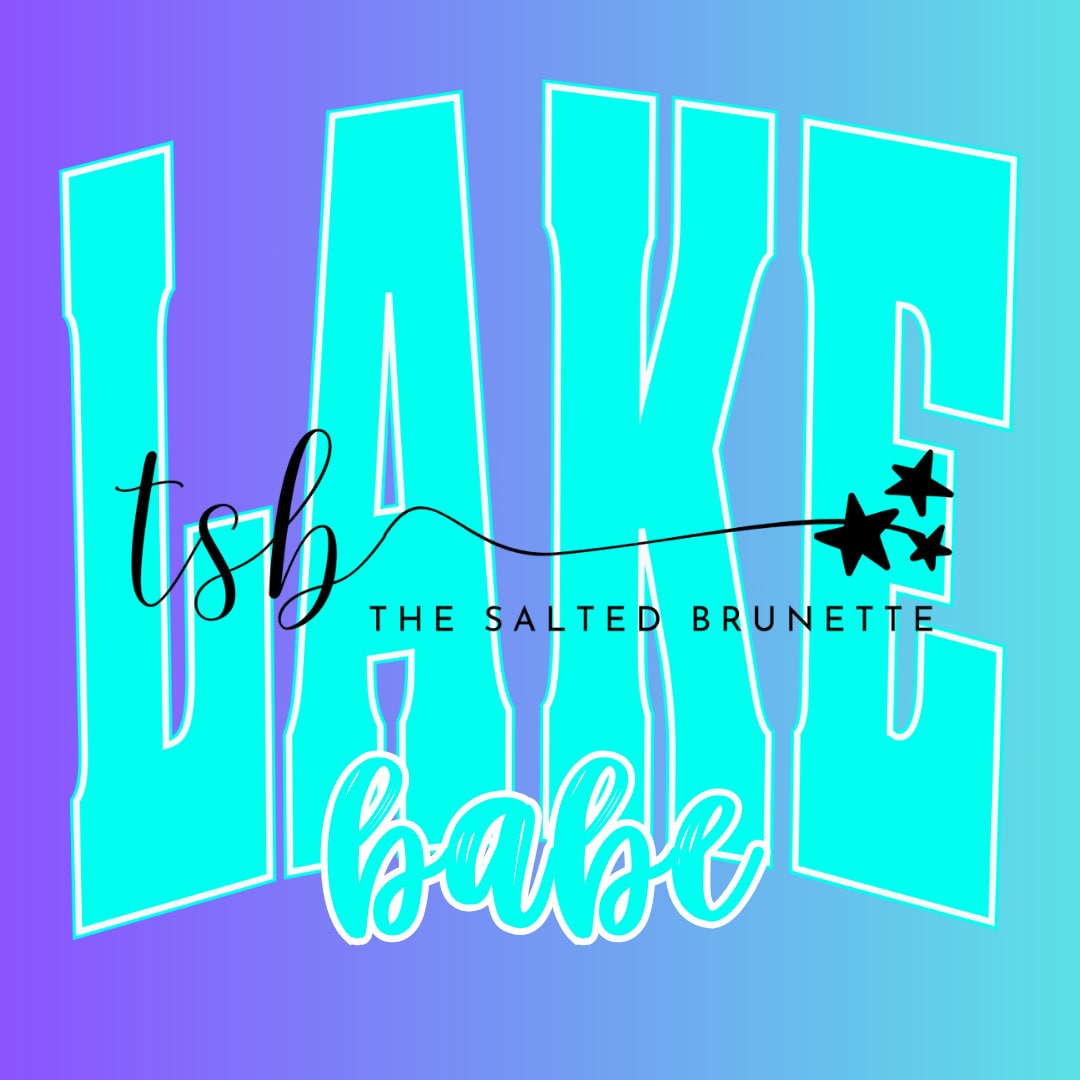 Lake Babe Varsity Font Neon Florescent Lake Summer Vibes Png - Etsy