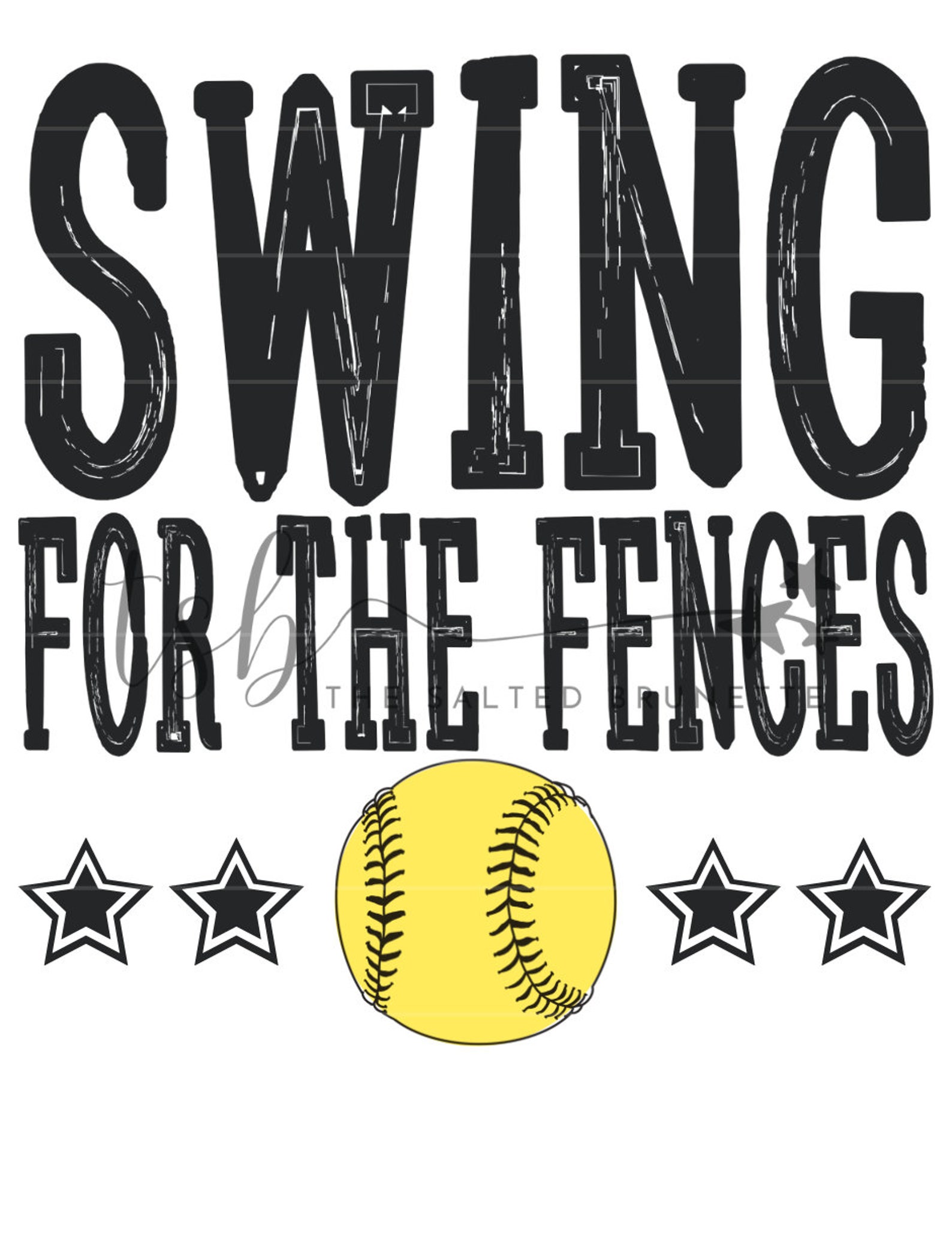 Swing for the Fences; Softball Digital Design; PNG - Etsy