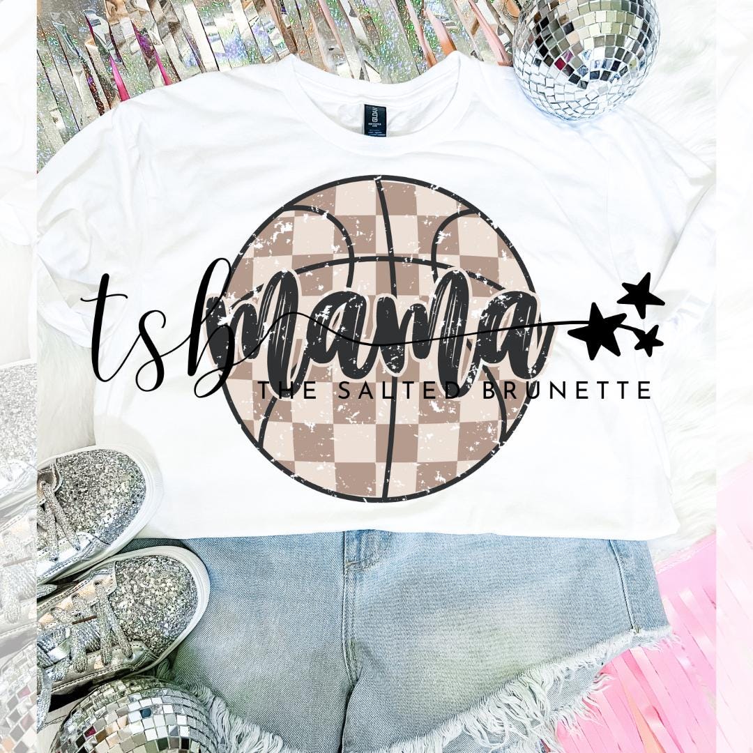 Distressed Checker Mama Basketball; Basketball Digital Design; PNG - Etsy