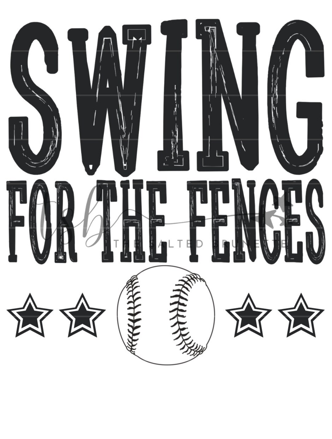 Swing for the Fences; Baseball Digital Design; PNG - Etsy