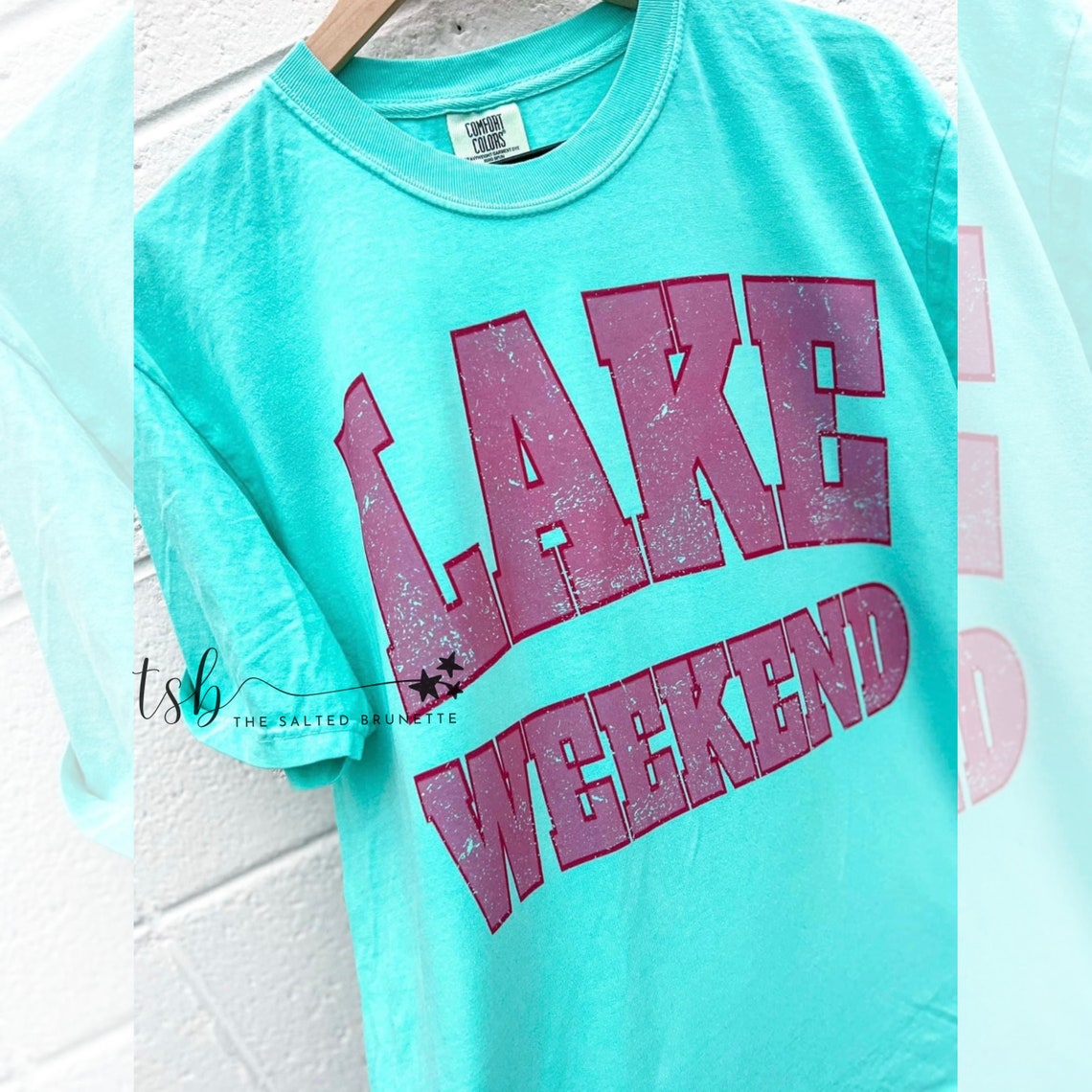 Varsity Font Distressed Lake Weekend Png - Etsy