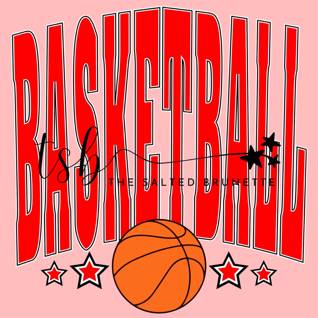 Red Basketball Varsity Lettering; Basketball Mama; Trending Baseball ...