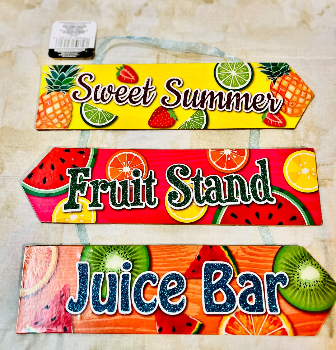 Summer Fruit Sign - Etsy