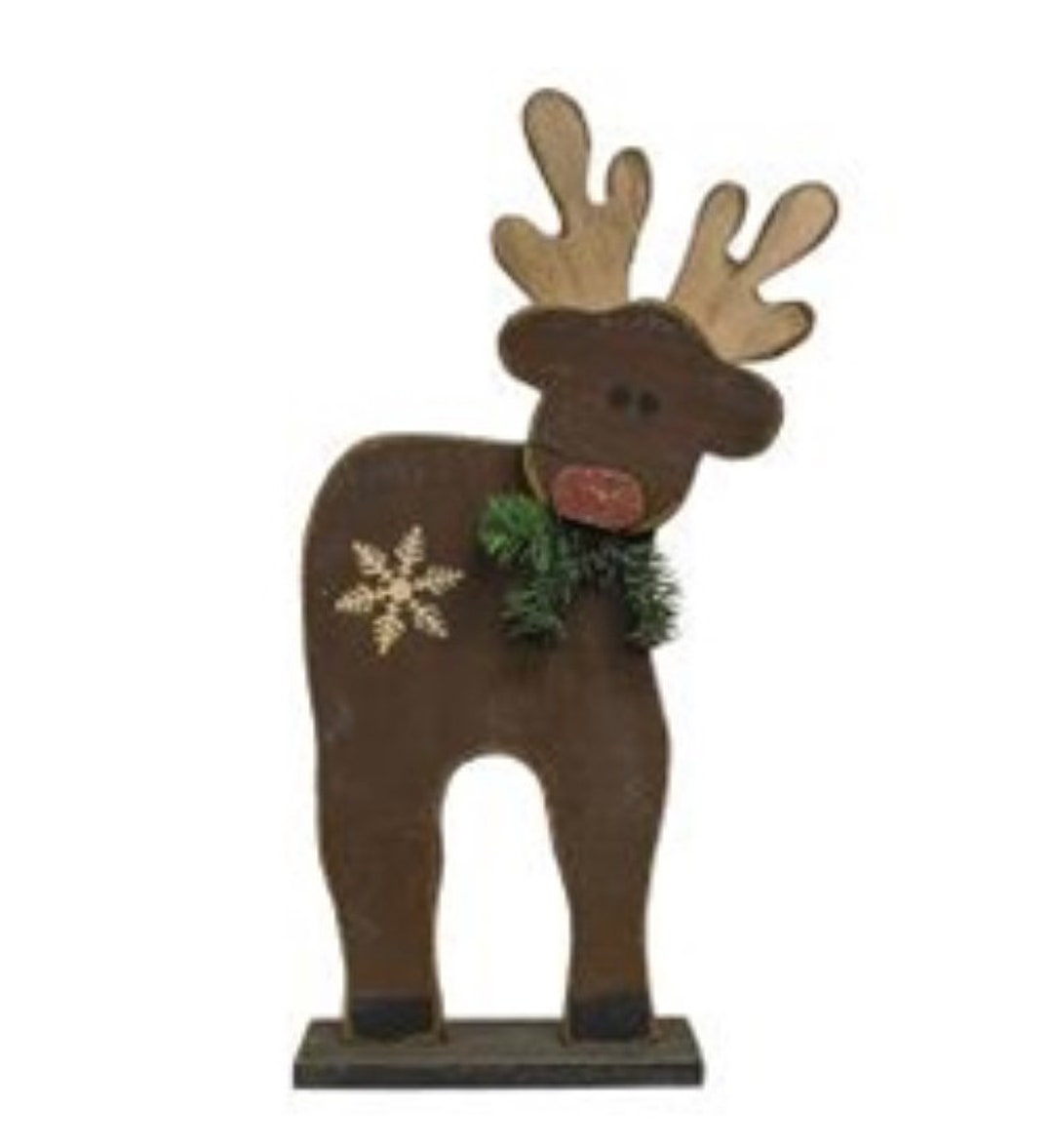 Wooden Reindeer W/rusty Jingle Bell on Base, 29" - Etsy