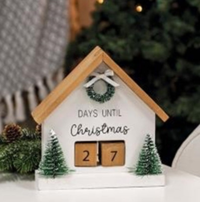 Days Until Christmas Woodland Home Countdown Calendar - Etsy
