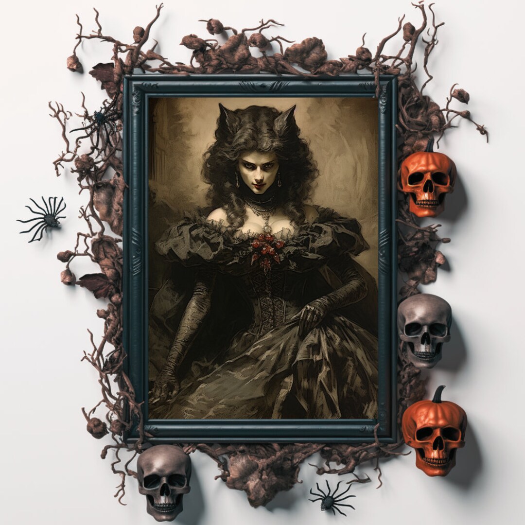 Werewolf, Vintage Poster, Art Poster Print, Dark Academia, Gothic ...