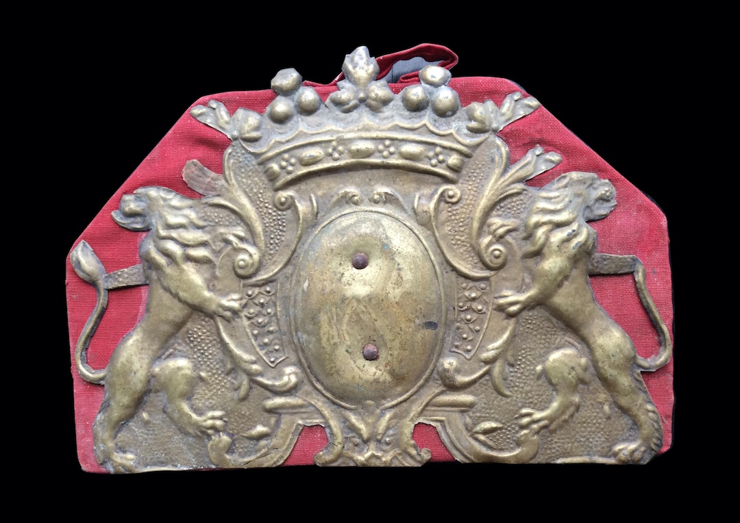 Rare French Heraldic Crest Wall Art: 1900s Coat of Arms Decor (digital ...