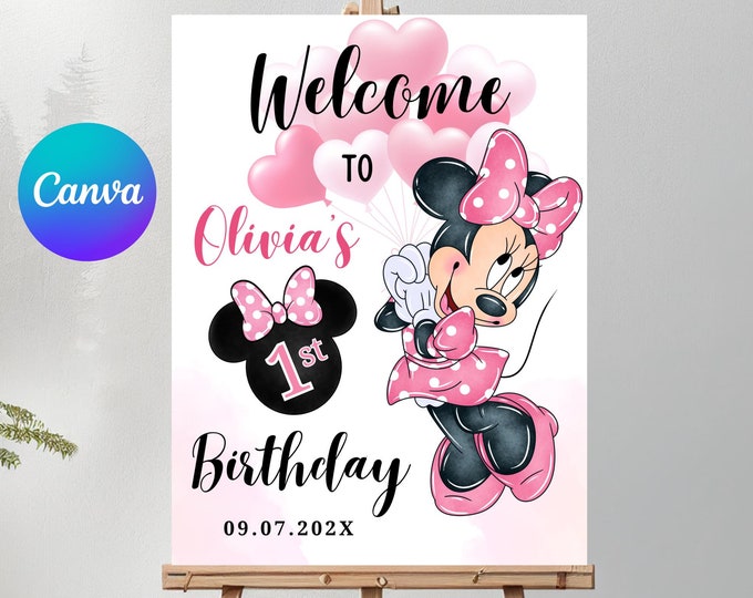 Minnie Name Sign | Disney Nursery Sign| - Etsy