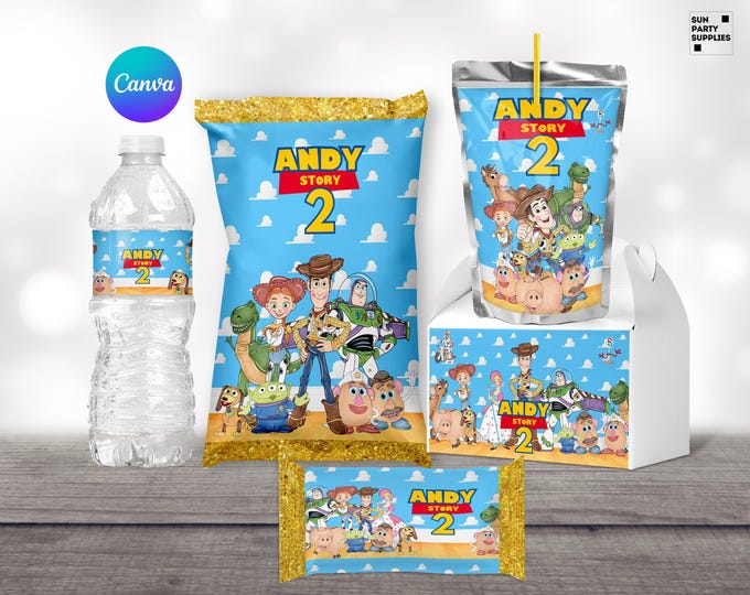 Toy Story Birthday Printables Toy Story Party Favors Toy Story Chip Bag ...