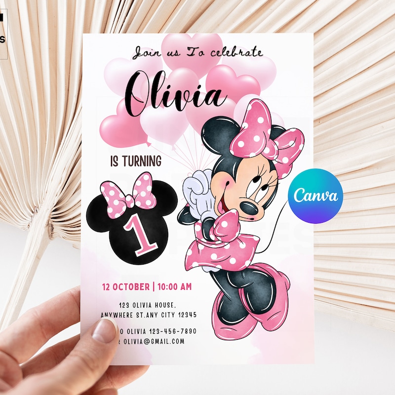 Minnie 1st Theme Birthday - Etsy
