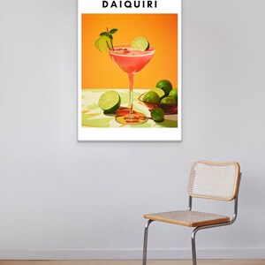 Daiquiri Poster | Cocktail Print | Bar Print - Etsy