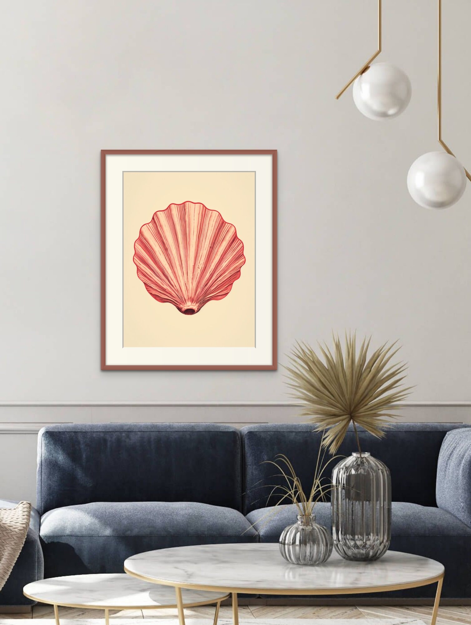 Clam Shell Poster Clam Poster Shell Poster Vintage Shell Poster Shell ...