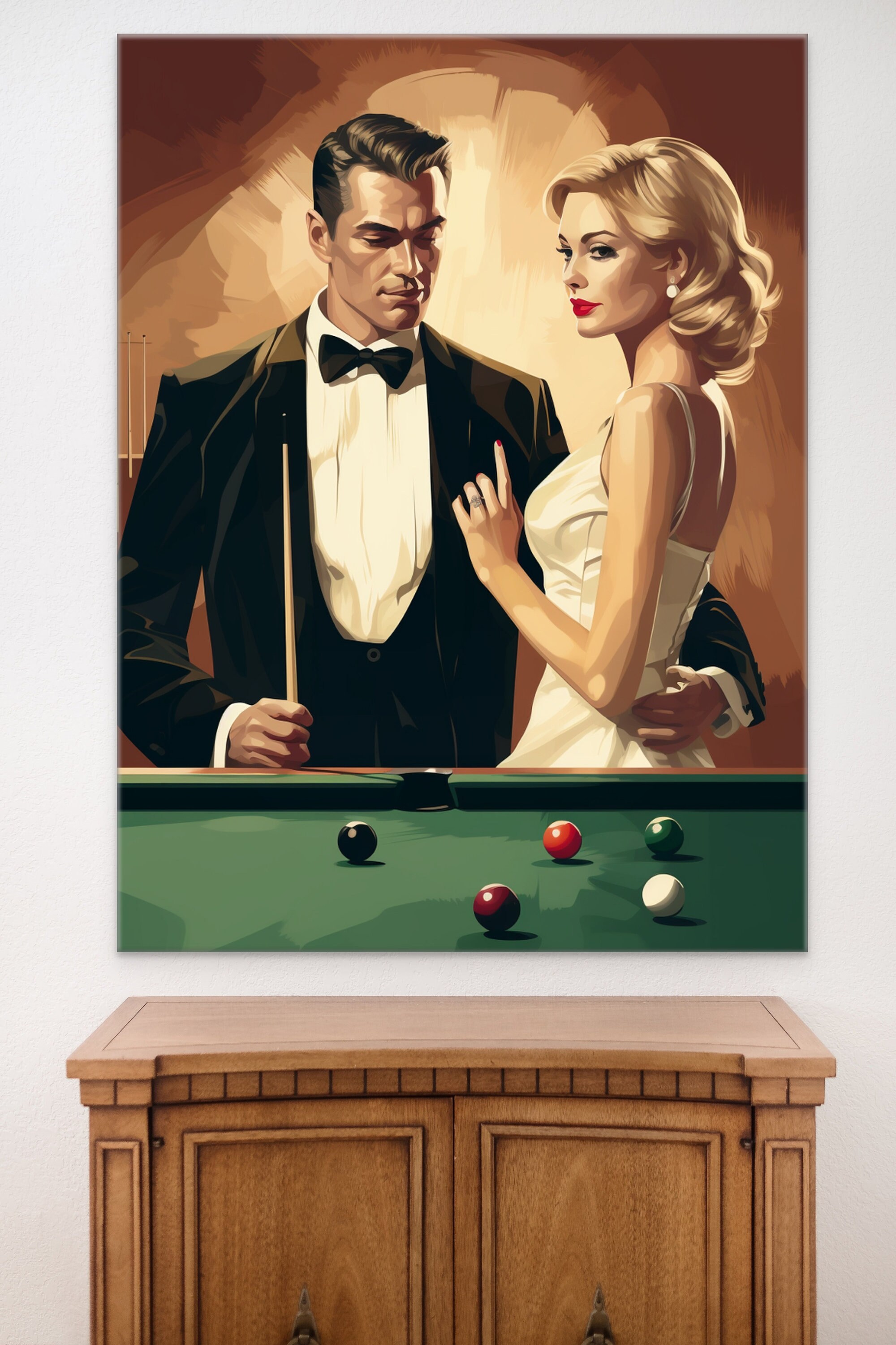 Vintage Pool Poster II | 1950's - Etsy