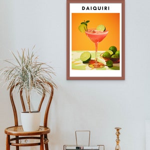Daiquiri Poster | Cocktail Print | Bar Print - Etsy