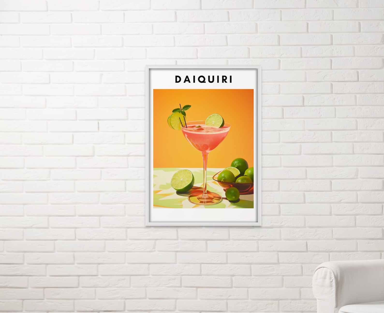 Daiquiri Poster | Cocktail Print | Bar Print - Etsy